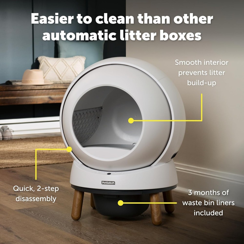 ScoopFree SmartSpin™ Self-Cleaning Litter Box | Automatic Odour Control ...
