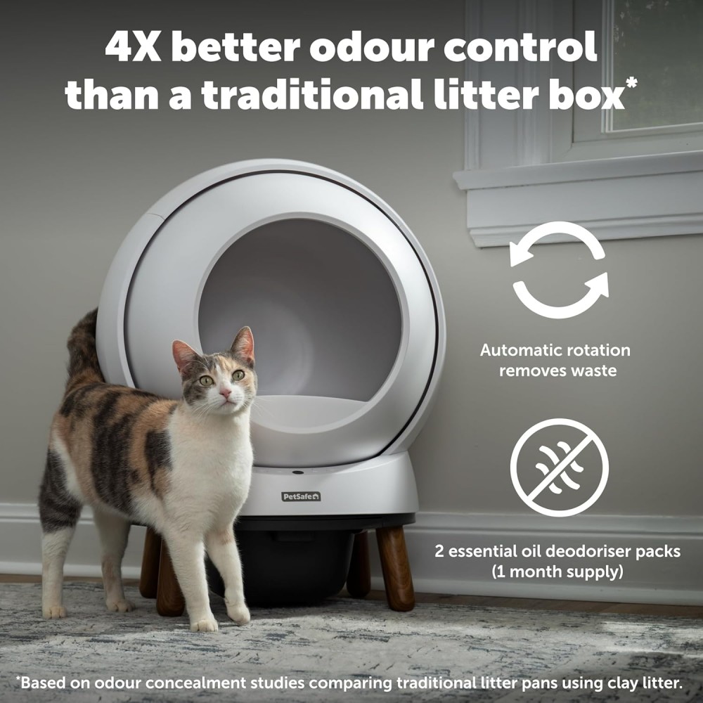 ScoopFree SmartSpin™ Self-Cleaning Litter Box | Automatic Odour Control ...