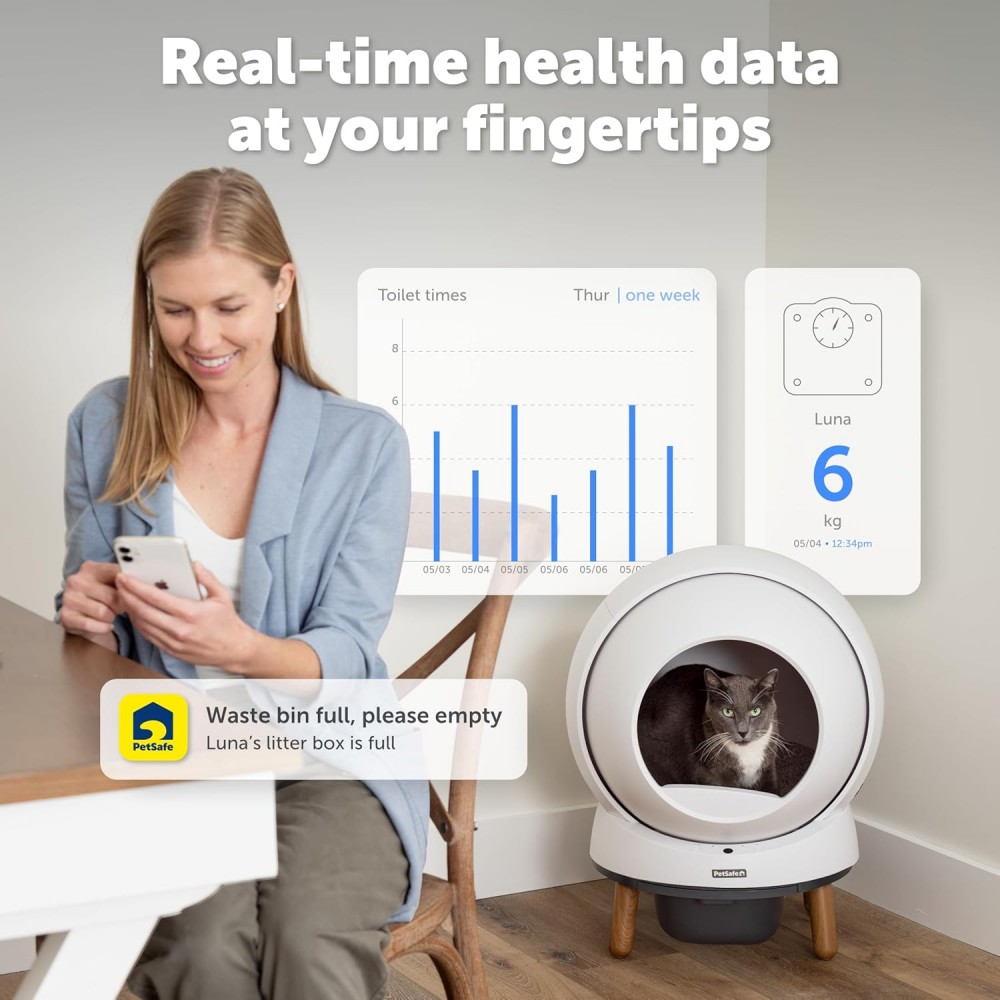 ScoopFree SmartSpin™ Self-Cleaning Litter Box | Automatic Odour Control ...