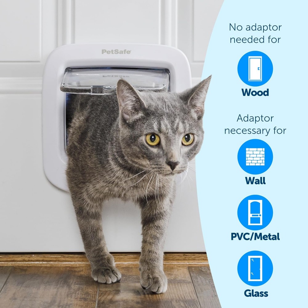 Microchip Cat Flap - White Staywell Petsafe