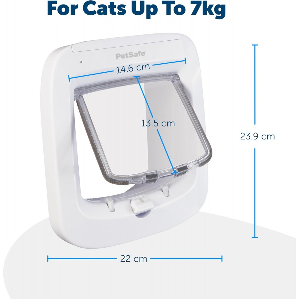Microchip Cat Flap - White Staywell Petsafe
