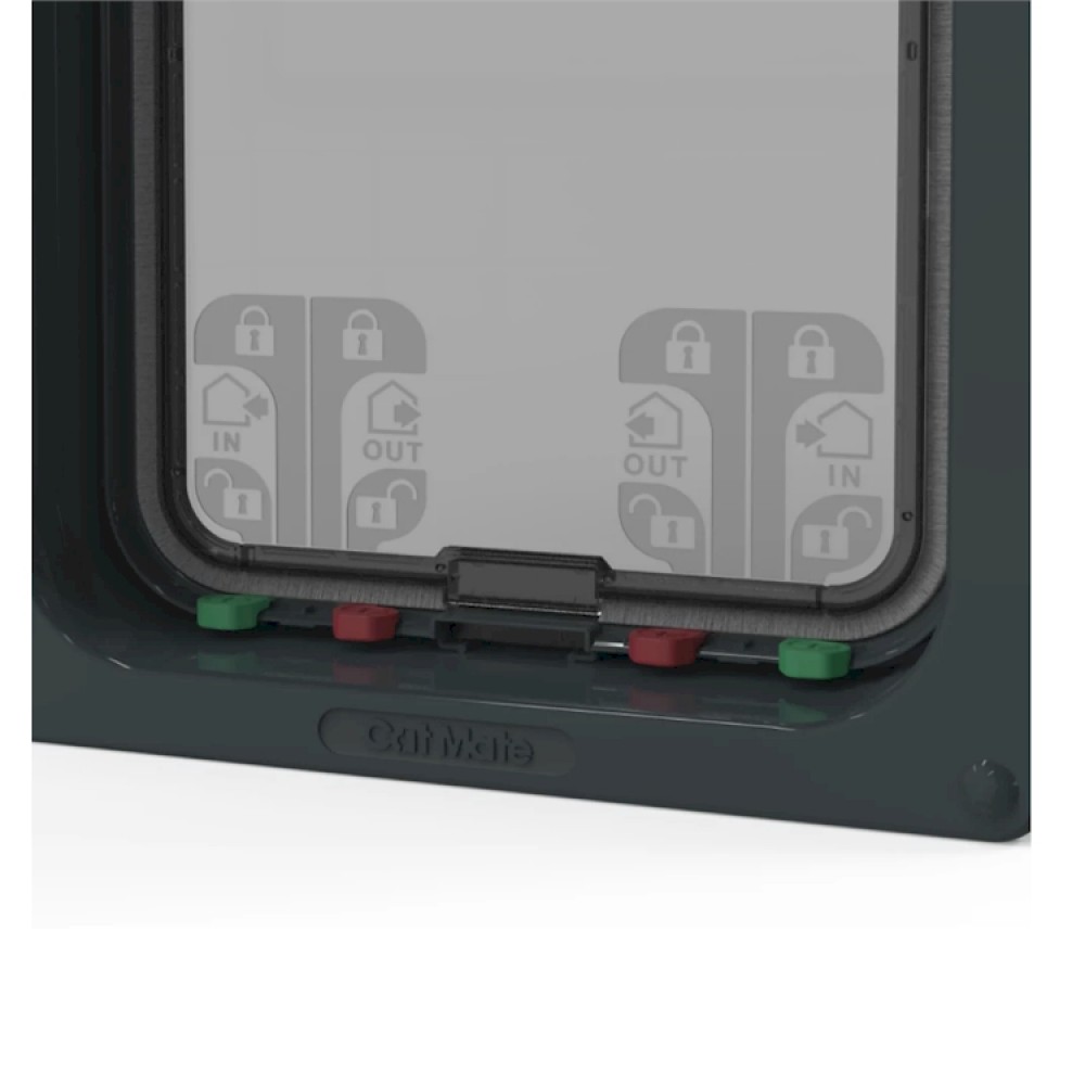 Cat Mate Large Cat Flap – 4-Way Lock, Weatherproof & Secure – Grey