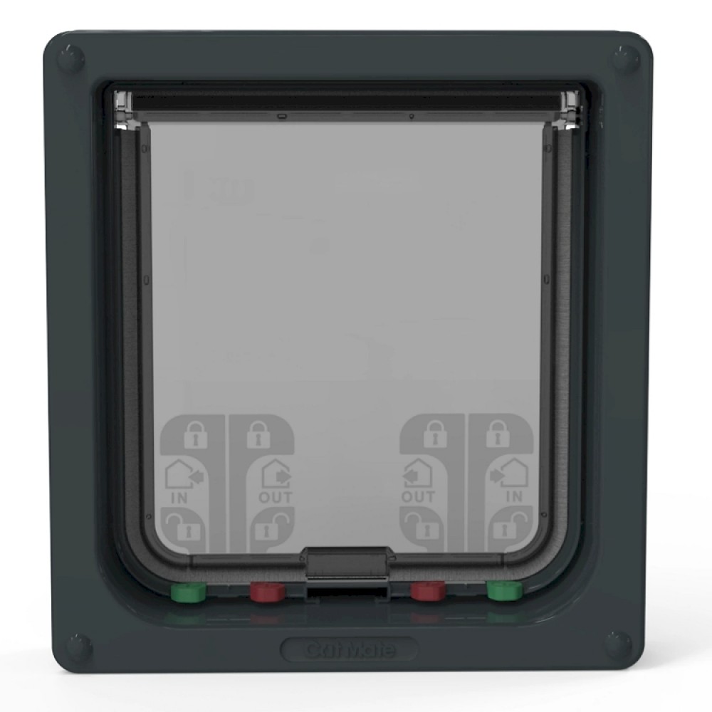 Cat Mate Large Cat Flap – 4-Way Lock, Weatherproof & Secure – Grey